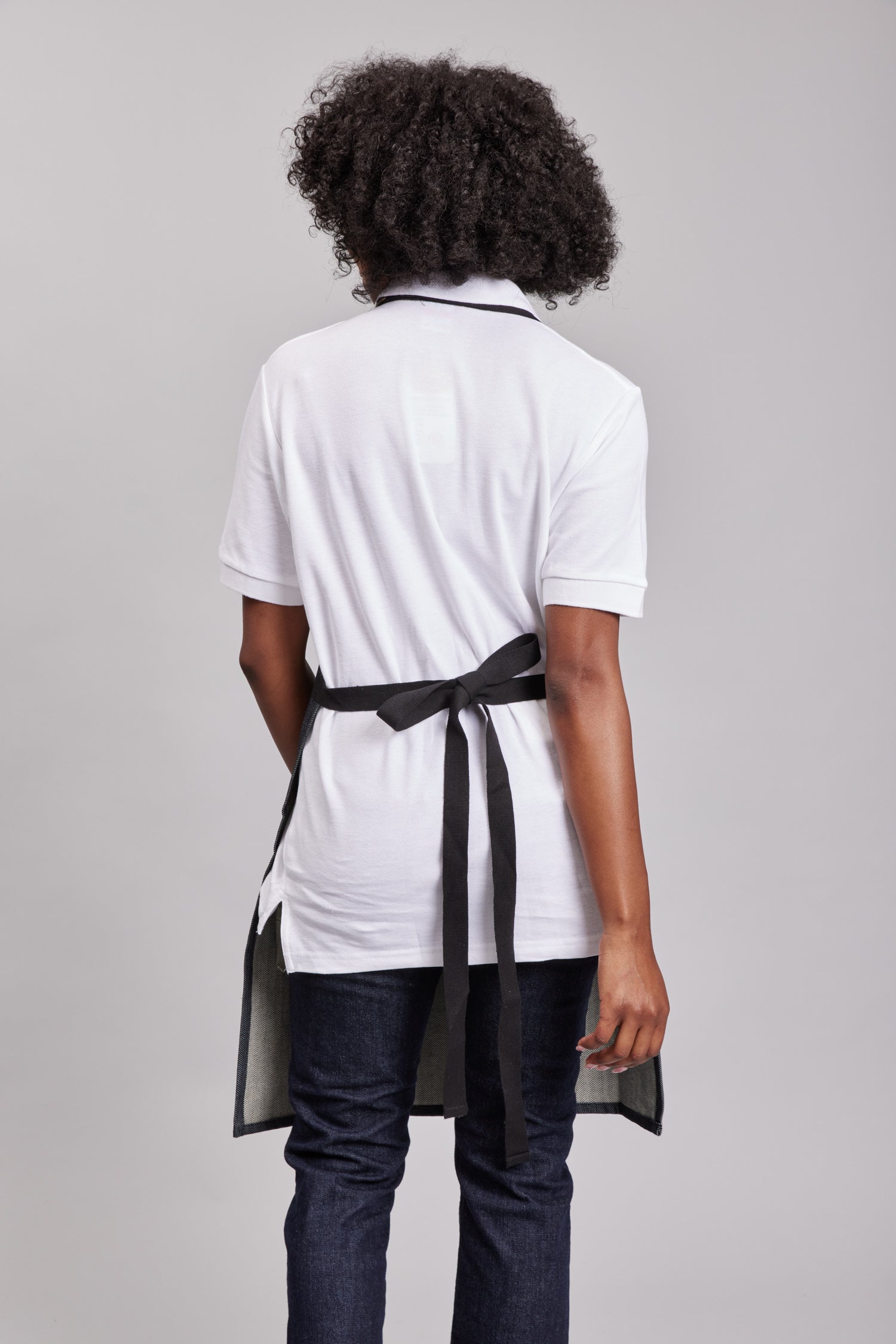 Delantal Pechera Bicolor Prime Chef Hobart Black Cat Denim